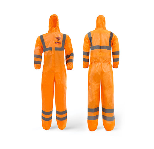 Coverall TRIDENT® Microporous HST Type 5 / Type 6 CAT III Orange + R ...