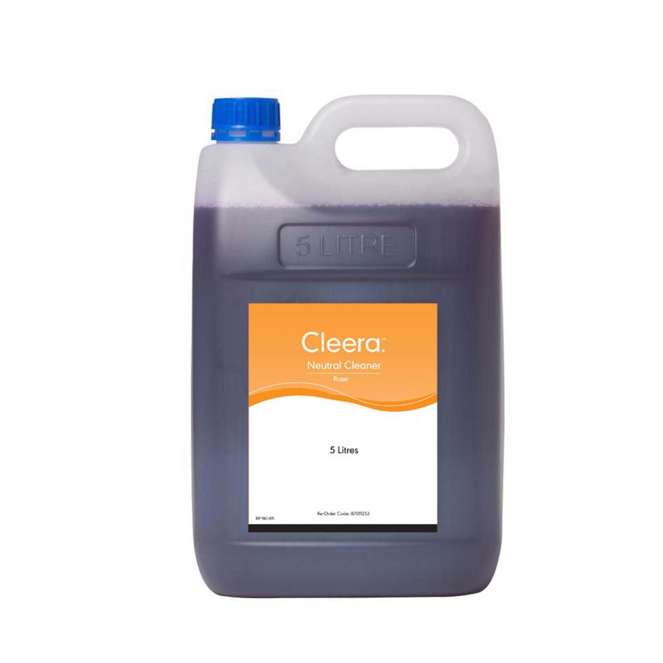 Cleera Floor Neutral Cleaner Rose 5L Cleera — Hillcock Industrial
