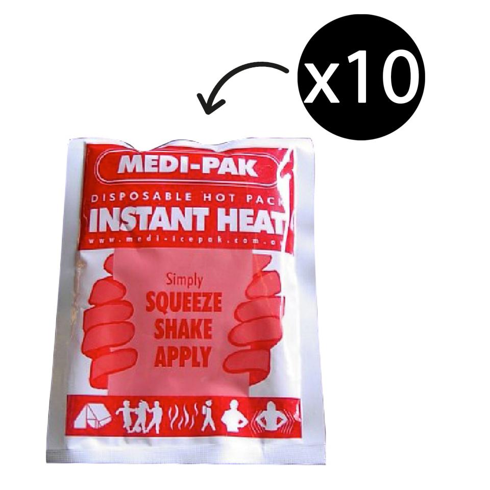 Medi-pak Instant Heat Packs Single Use Pack 10 Medi-Pak — Hillcock ...