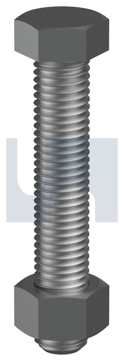 HEX BOLT & NUT PLAIN AS1111.1 / CLASS 4.6 M12 25 - Pack of 250 Hobson ...