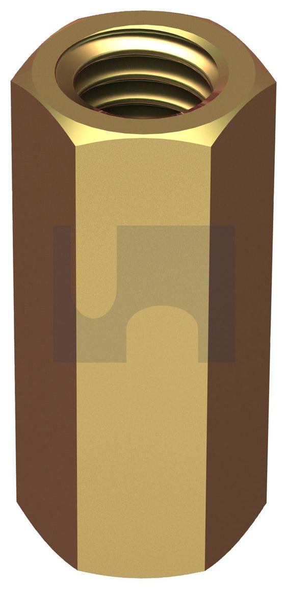 HEX COUPLER ZINC YELLOW PASSIVATE HEC / CLASS 5 M36 70 - Pack of 5 Ho ...