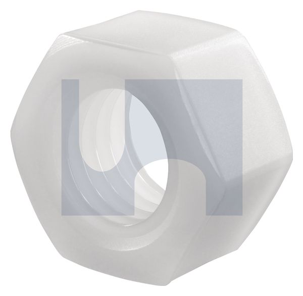 HEX NUT NYLON NATURAL DIN 934 / NYLON M5 - Pack of 100 Hobson ...