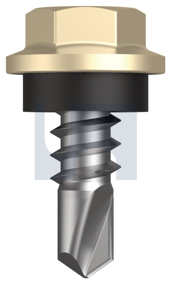 METAL SDS HEX HEAD + WASHER PRIMROSE - CL4 AS3566 #8-18 12 - Pack of ...