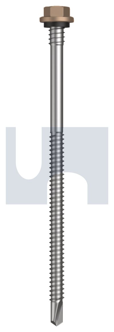 METAL SDS HEX + WASHER + XGRiP STONE - CL4 AS3566 #14-14 125 - Pack o ...