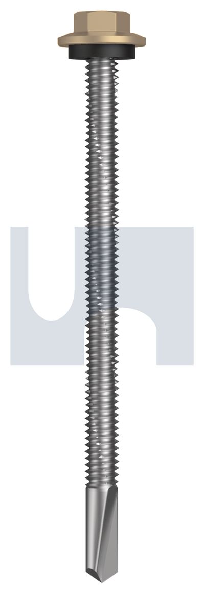 s500 SDS HEX HEAD + WASHER PALE TERRACOTTA - CL4 AS3566 #12-24 85 - P ...