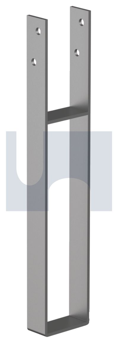 POST SUPPORT H/DUTY 316 STAINLESS U SHAPE WITH BAR M12 100X600 - Pack ...