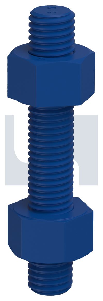 UNC STUD BOLT & NUT KIT XYLAN BLUE ASTM A193 / A194 GR B7+2H 3/4 UNC — Hillcock Industrial