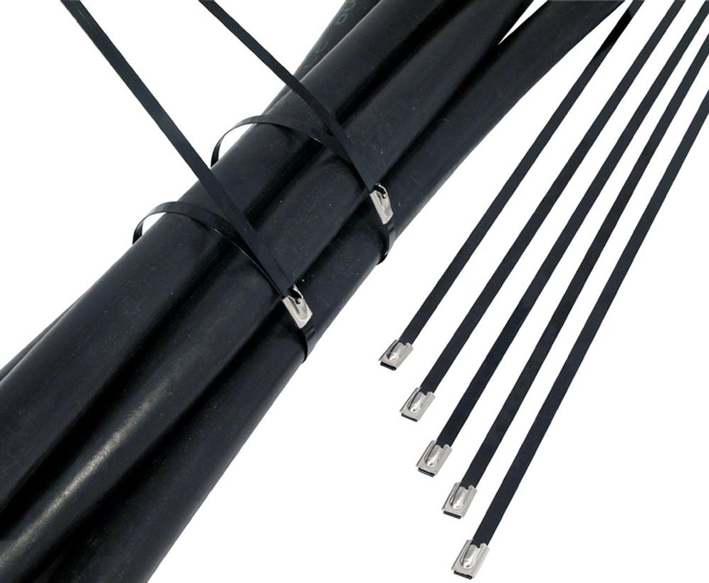 CABLE TIE SS316 PREMIUM COAT HD 360X7.9 Box of 50 CABAC — Hillcock Industrial