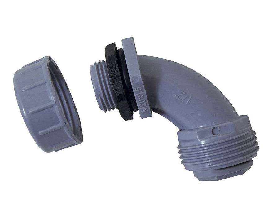 FITTING CNM 90DEG FIXED PVC M20 CABAC — Hillcock Industrial