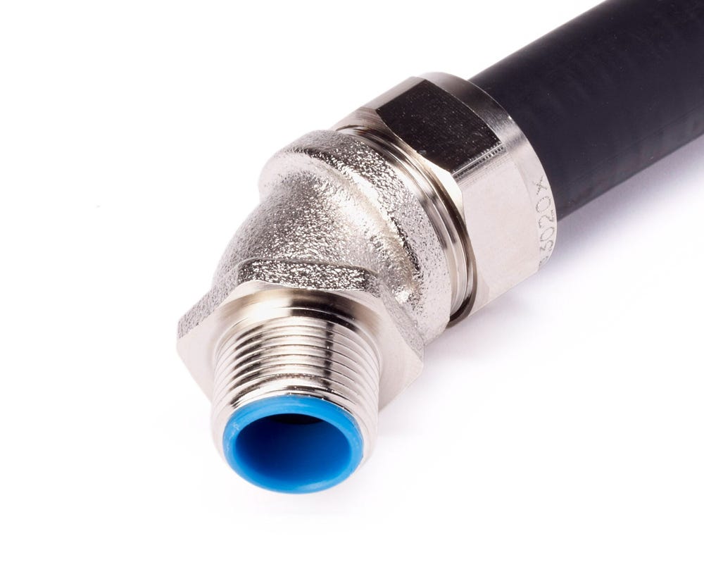 FITTING CLT/CETX 45DEG FIXED SS304 M63 CABAC — Hillcock Industrial