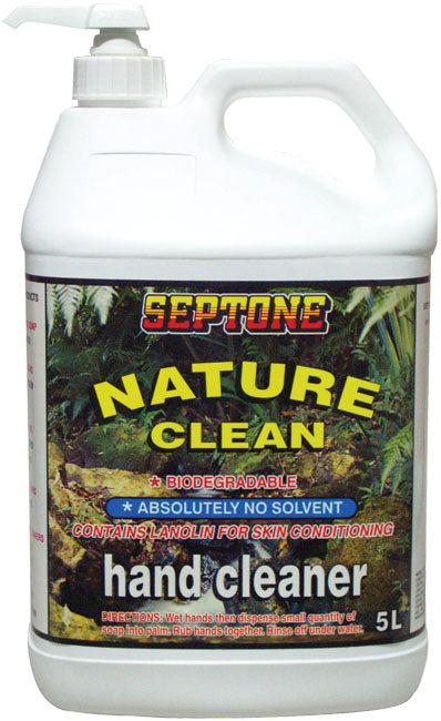 SEPTONE NATURE CLEAN HAND CLEANER SOLVENT FREE P/P 5L SEPTONE ...