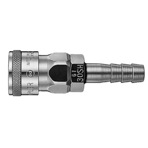 STAINLESS BALL LOCK HI CUPLA 1/2" HOSE SOCKET Nitto Kohki — Hillcock ...