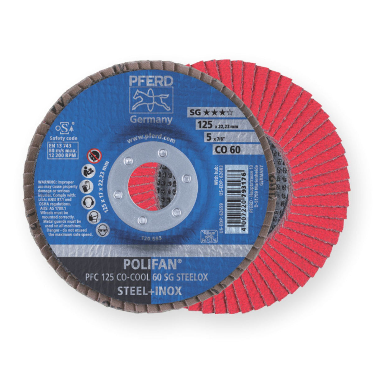 POLIFAN STRONG - Flap Discs Premium SG Ceramic STEELOX - STEEL / INOX ...