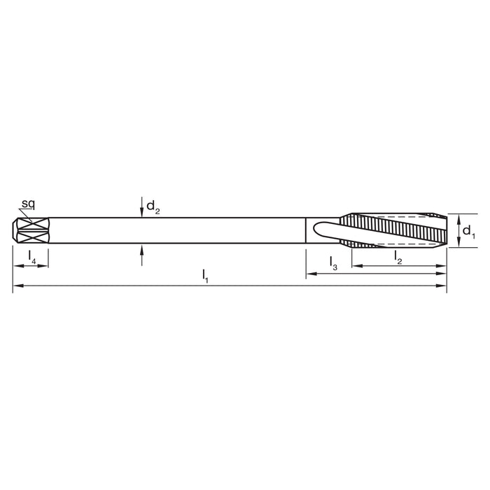 TAP T795 7/16-20 UNJF 3BX SPIRAL R10 Ni DIN2184 B PM-Co TiCN SUTTON ...
