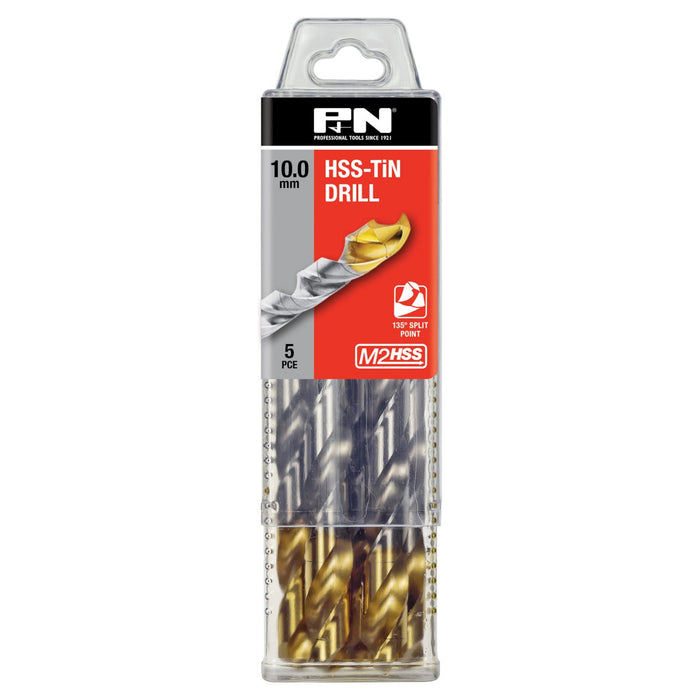 DRILL JOBBER HSS-TiN TIP 7/16 DIN338 5PK P&N P&N — Hillcock Industrial