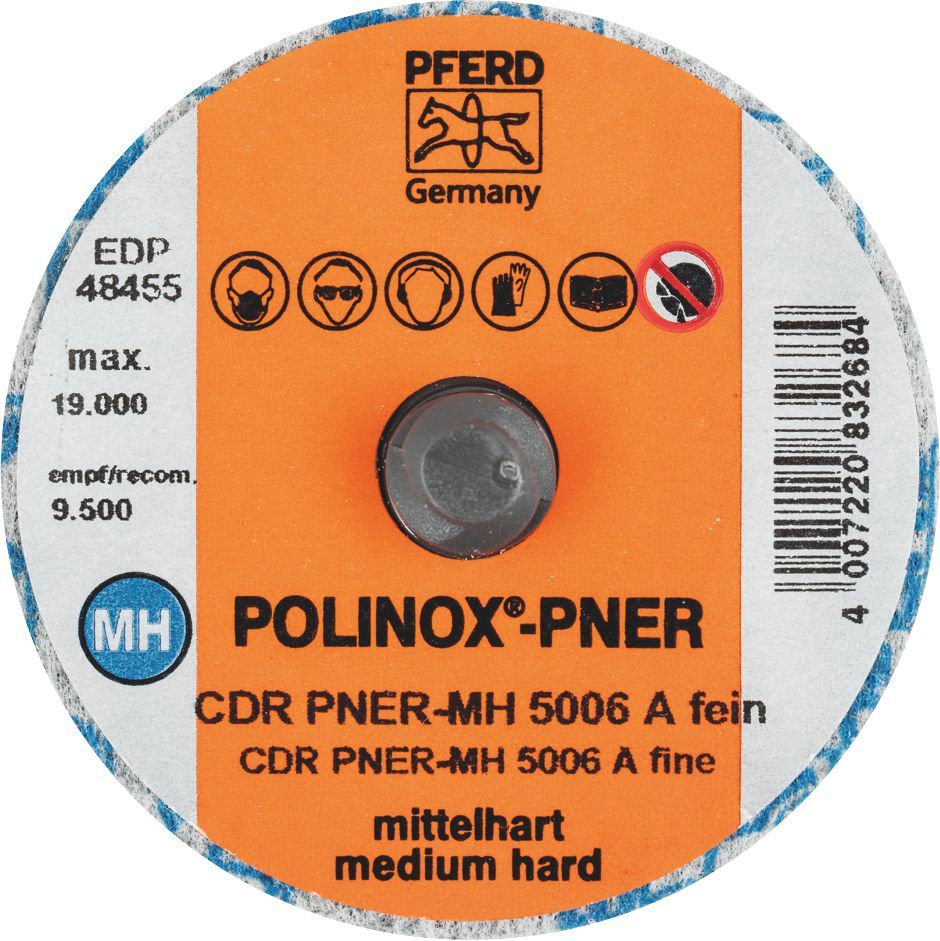 COMBIDISC Non Woven Unitized Disc - Type CDR PNER MH 5006 A FINE (medium-hard) PFERD — Hillcock ...