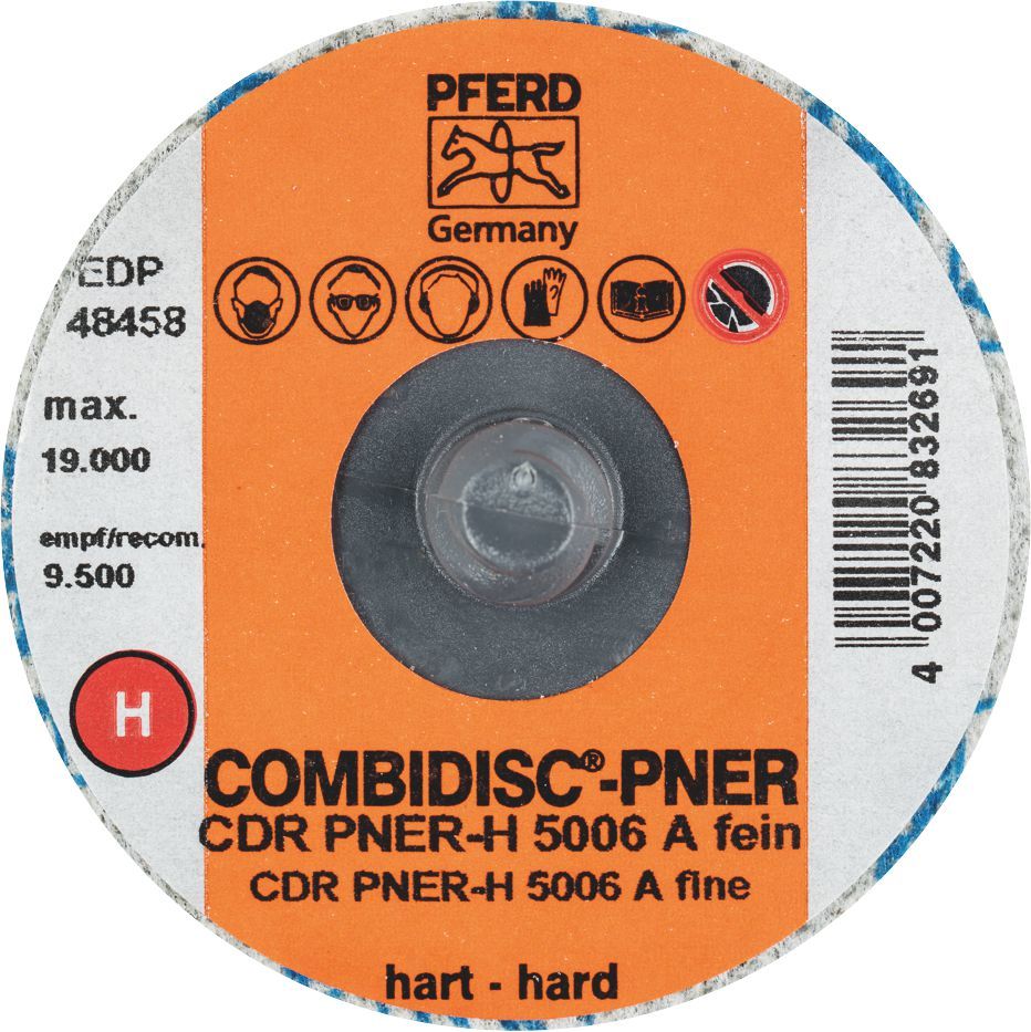 COMBIDISC Non Woven Unitized Disc - Type CDR PNER H 5006 A FINE (hard) PFERD — Hillcock Industrial
